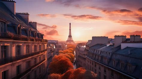 Premium Ai Image A View Of The Eiffel Tower From The Top Of The