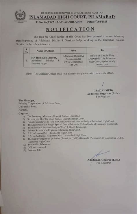 Judge Who Sentenced Imran Khan Made Osd