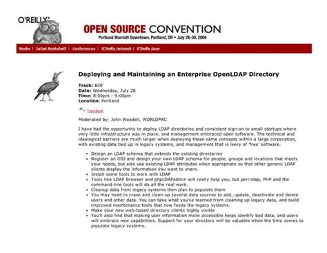 Deploying And Maintaining An Enterprise Openldap Directory Ppt