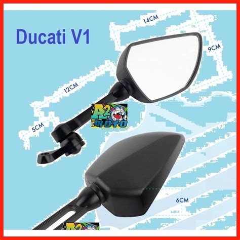 Nemo Ducati Side Mirror Universal Nmax V V Aerox Xmax Adv Click Raider Sniper Pcx Mio