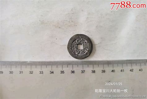 乾隆宝川大轮胎一枚古币作品欣赏收藏价值7788字画网