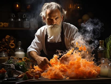 Premium AI Image | Culinary Maestro Striking Portrait of a Chef