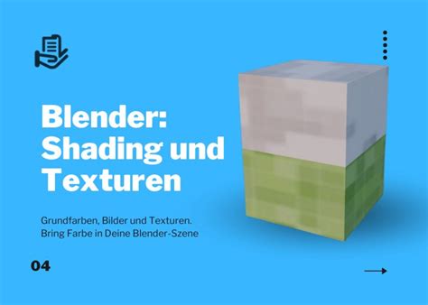 Shading Und Texturen In Blender 41 Dokumentenmeister Professionelle Handouts Anleitungen