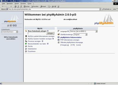 Werkzeuge für MySQL a coding project