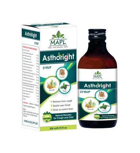Ayurvedic Asthma Syrup Mapl Asthoright Syrup At Best Price In Ghaziabad