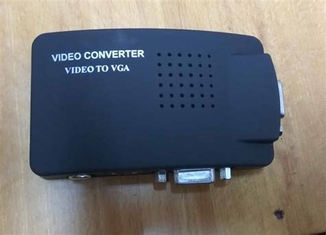 Подключаем тюнер к монитору через конвертер Rca на Vga