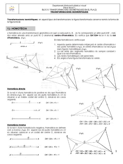 B5 2 Trans Isomor Apuntes Del Tema Departament Deducació Plàstica I Visual Dibuix Tècnic 1