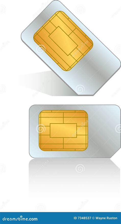 Sim Card Illustration Stock Vector Illustration Of Contact