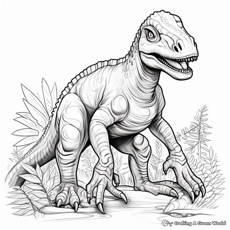 Realistic Dinosaur Coloring Pages Free And Printable