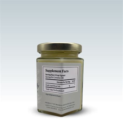 Fresh Royal Jelly 100 Pure Beehive Botanicals