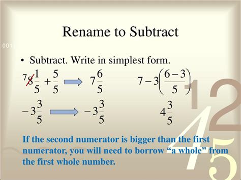 PPT Add Subtract Mixed Numbers PowerPoint Presentation Free Download ID 3090511