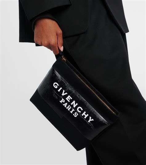 Logo Pouch In Black Givenchy Mytheresa
