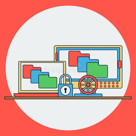 Data Protection Concept Stock Vector Illustration Of Protection 48605263