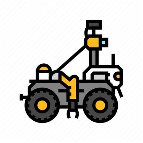 Soil Analysis Robot Harvests Automation Agriculture Icon