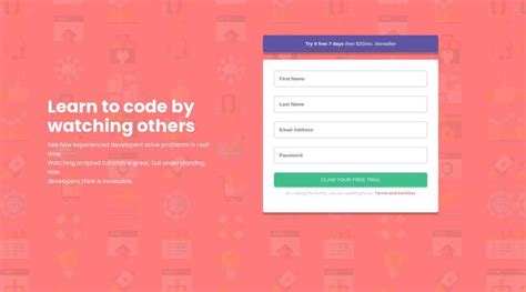 Frontend Mentor Intro Component With Signup Form Coding Challenge Solution
