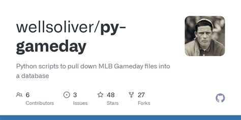 github wellsoliver py gameday python scripts to pull down mlb gameday files into a database