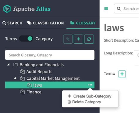 Programming For Beginners Apache Atlas Glossary Category And Terms