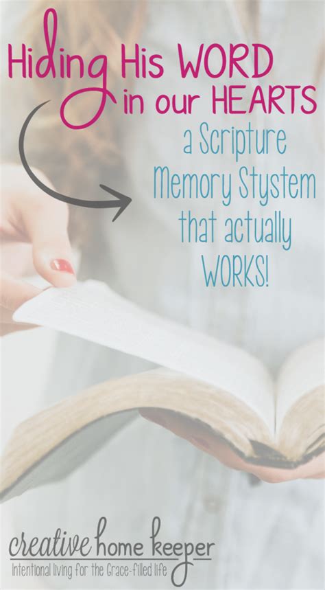 Hiding His Word In Our Hearts A Scripture Memory System That Actually Works Creative Home Keeper