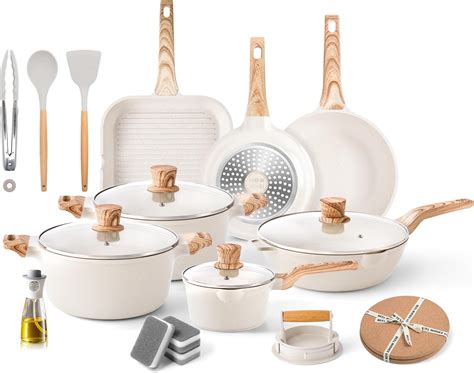 Caannasweis Pots And Pans Set Nonstick Kitchen Cookware
