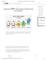 Insight Into ESP Sleep Modes For Reduced Power Consumption Course Hero