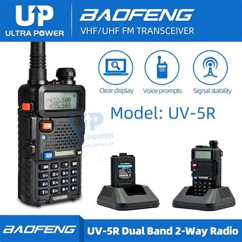 Baofeng Uv 5r Dual Band Vhfuhf Analog Portable Two Way Radio