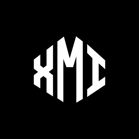 Xmi Letter Logo Design With Polygon Shape Xmi Polygon And Cube Shape
