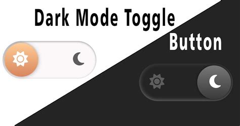 Dark Mode Toggle Button Using Html And Css