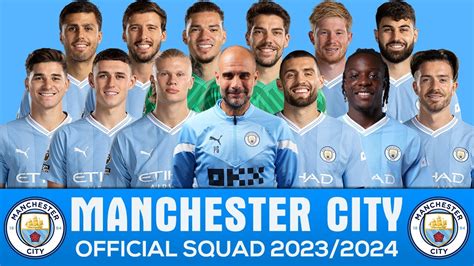 Manchester City Fc 20232024 Official Squad And Shirt Number Youtube