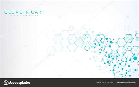 Structure Molecule Communication Dna Atom Neurons Scientific Concept Your Design Stock Vector By