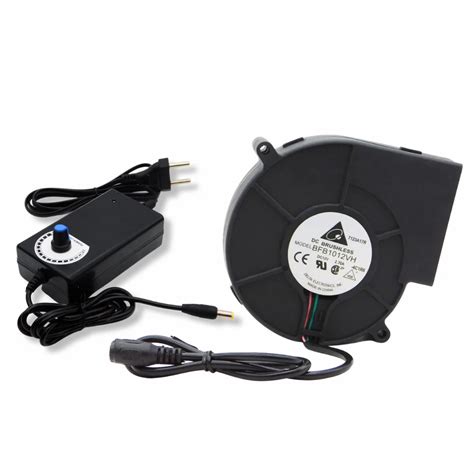 Dc 12v Blower Fan With Speed Controller Dual Ball Bearings High