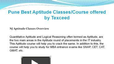 Ppt Pune Best Aptitude Classes Course Offered By Texceed Powerpoint