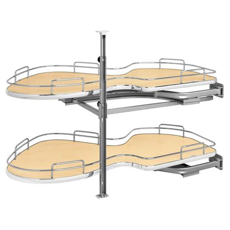 REV A SHELF 21 Two Tier Organizer For Blind Corner Left Maple Right Hand Rev A Shelf 5372 21 MP R