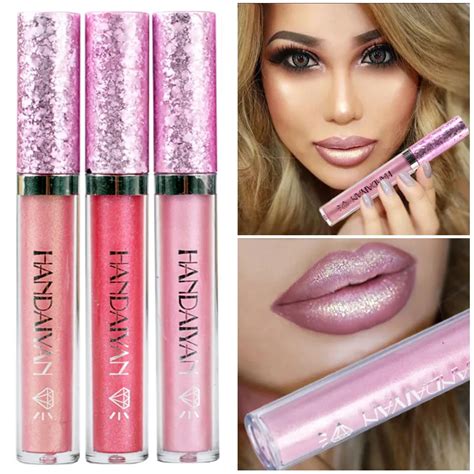 Glitter Lip Gloss Diamond Shimmer Lip Tint Purple Pink Lipgloss Tint