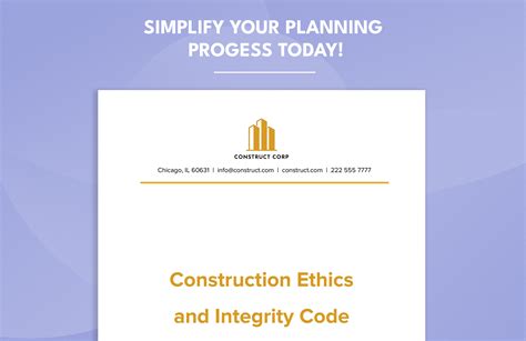 Ethics And Integrity Code In Google Docs Word Download Template Net