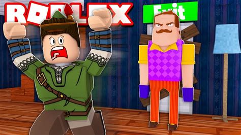 ESCAPE DA CASA DO VIZINHO NO ROBLOX Hello Neighbor In Roblox YouTube