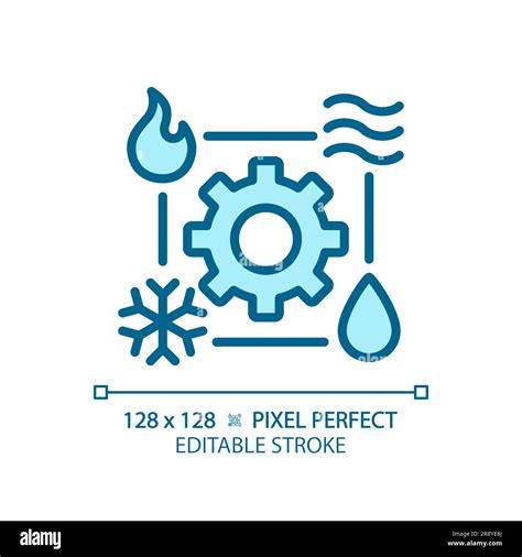 Hvac Light Blue Icon Stock Vector Image And Art Alamy