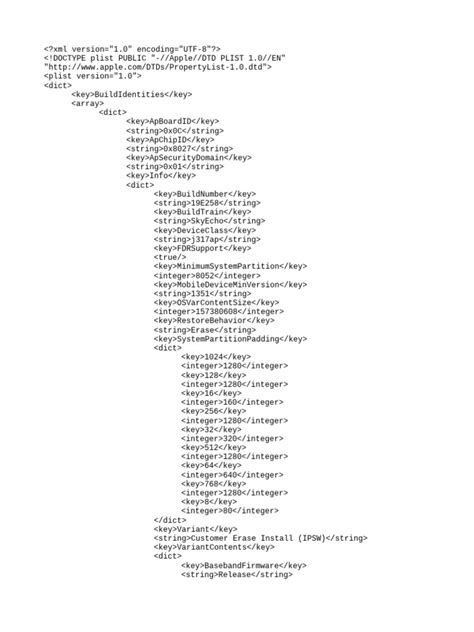 Build Manifest Pdf