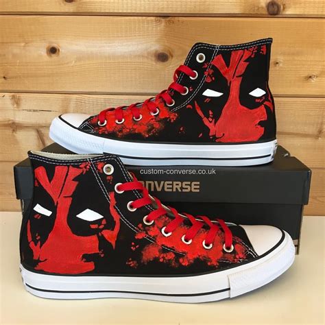 Custom Sneaker By Customconverseuk Marvel Shoes Custom Converse