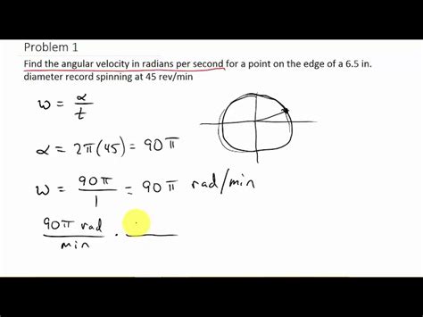 Angular Velocity Example