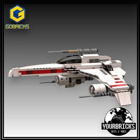 Yourbricks 30003 Star Plan E Wing Starfighter With 594 Pieces Mould King