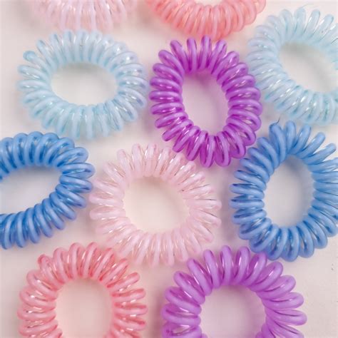 کش مو سیم تلفنی رنگین کمان برندیول ️