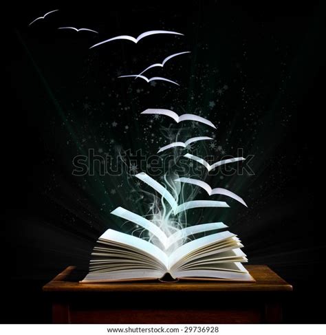 Magical World Reading Magic Book Pages Stock Photo Edit Now 29736928