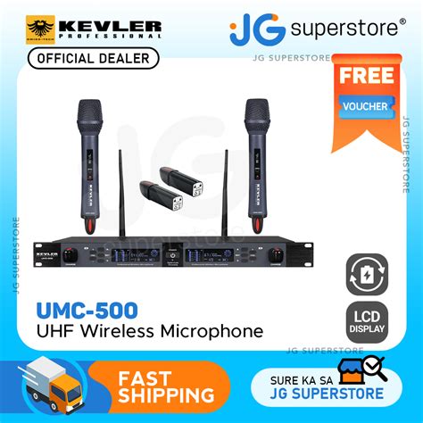 Kevler Umc 500 Dual Uhf 1100mah Wireless Rechargeable Microphone With Dual Antenna Receiving