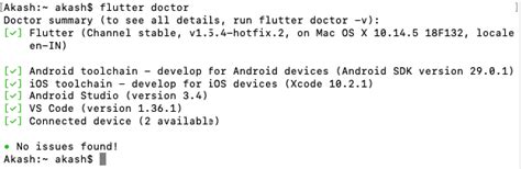 Run Flutter App In MacBook Using Terminal Mobikul