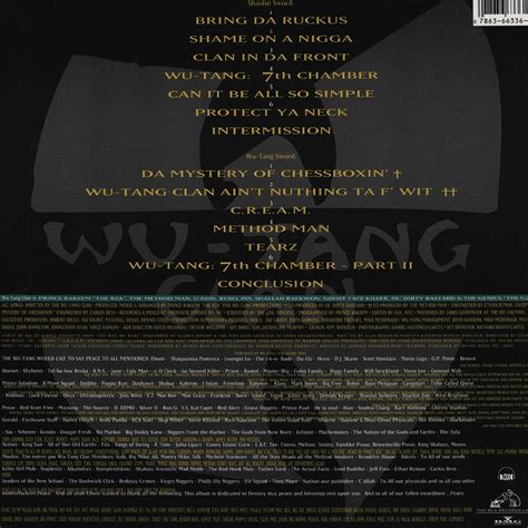 Wu Tang Clan Enter The Wu Tang 36 Chambers Black Vinyl Edition Vinyl LP 1993 US