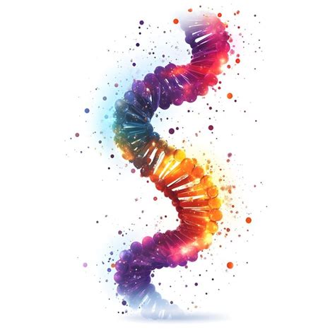 Flat Glowing Abstract Dna Helix Representing Organizational Structure