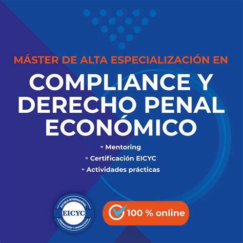 Máster De Alta Especialización En Compliance Y Derecho Penal Económico