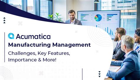 Acumatica Manufacturing Management Erp Software