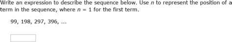 IXL Write Variable Expressions For Arithmetic Sequences Intermediate Math