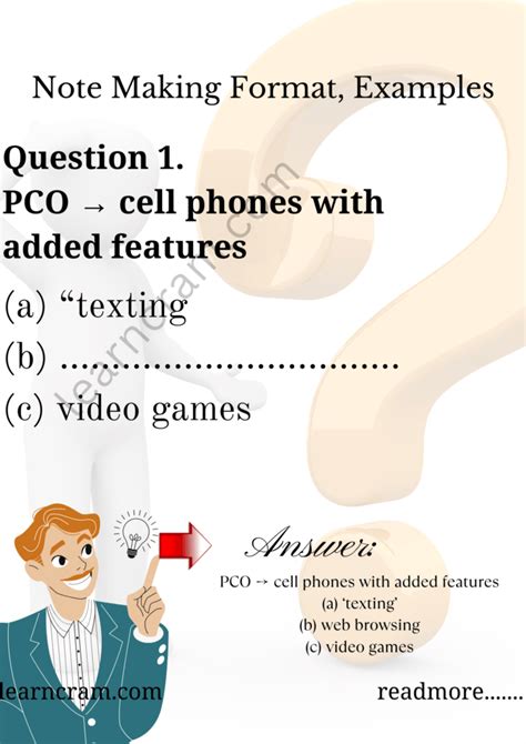 Note Making Class 12 Cbse Format Examples Learn Cram
